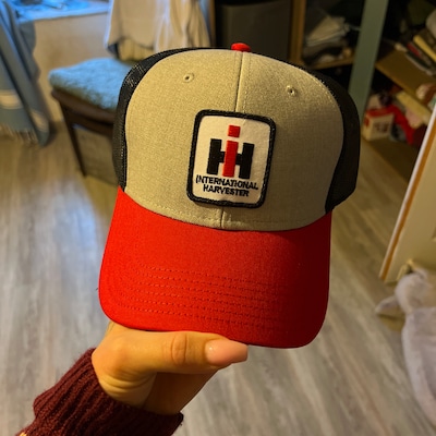 International Harvester IH Logo Hat, Solid Red - Etsy