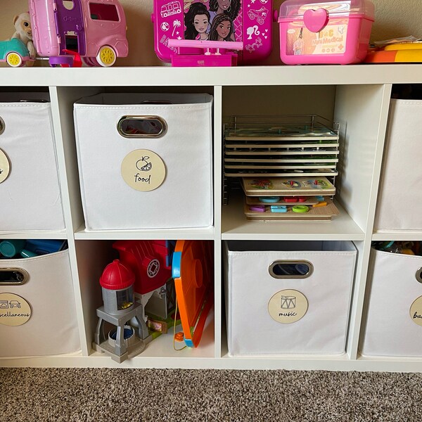 Boho Wooden Toy Labels, Custom Toy Organization, Modern Toy Box Tags - Etsy