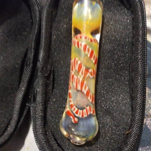 One Hitter Pipe - Glass Chillum Pipes - Mystery Fumed Chillum by ...