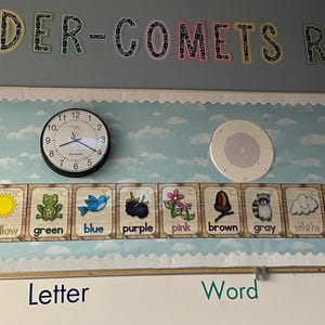 Pretty in Pastel Bulletin Board Letters - Etsy