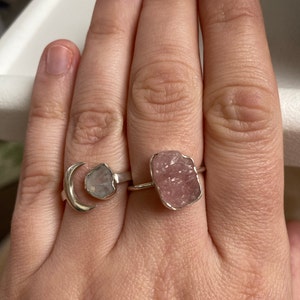 Natural White Howlite Ring, 925 Sterling Silver Ring, Boho Statement Ring, Howlite Ring ...