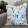 Blue Autumn Fall Throw Pillow Cover - Farmhouse Rustic Boho Minimalist ...