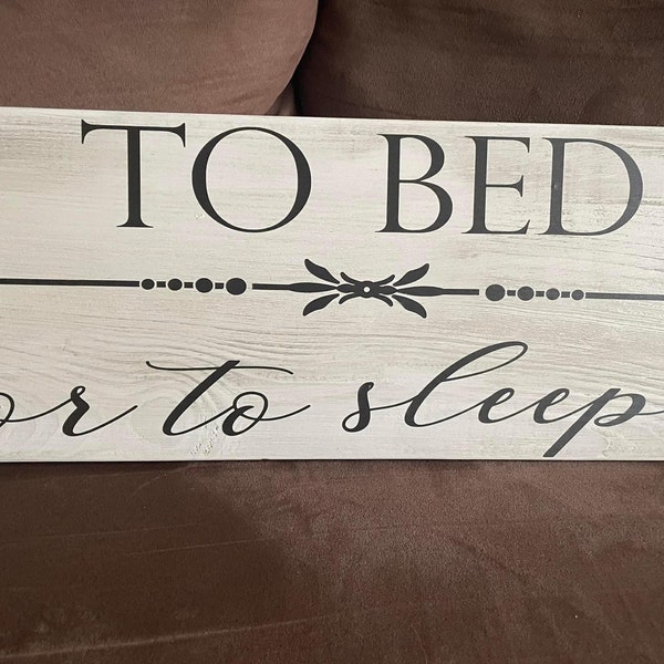 To Bed or to Sleep Sign, Outlander Decor, Wedding Gift, Outlander Quote ...