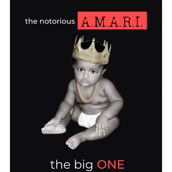 The Notorious BIG ONE Party Table Signs DIGITAL Files - Etsy