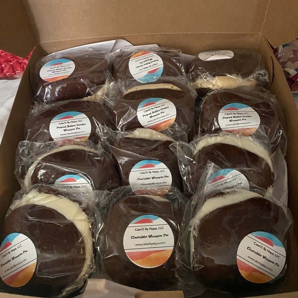 Whoopie Pie 2 Flavor Dozen, Snack Cakes, Whoopie Pies, Holiday Gifts ...