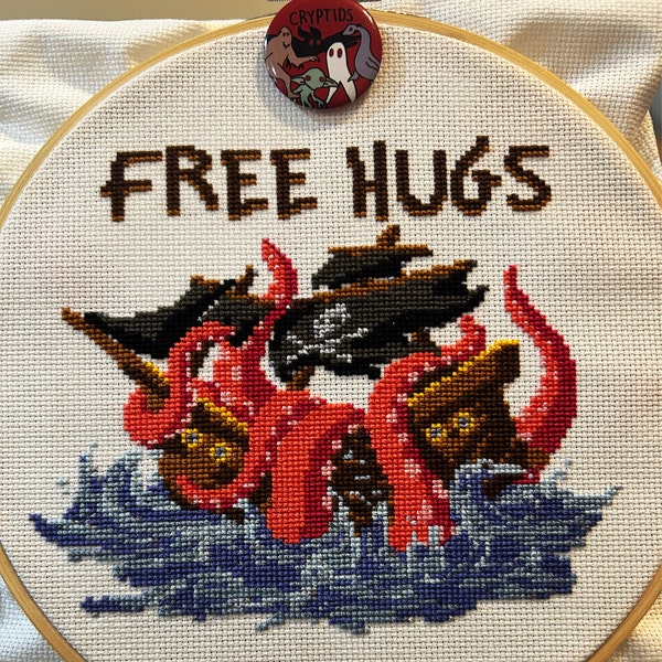 Bludgeoning Damage Cross Stitch Pattern for 9-inch Hoop - Etsy