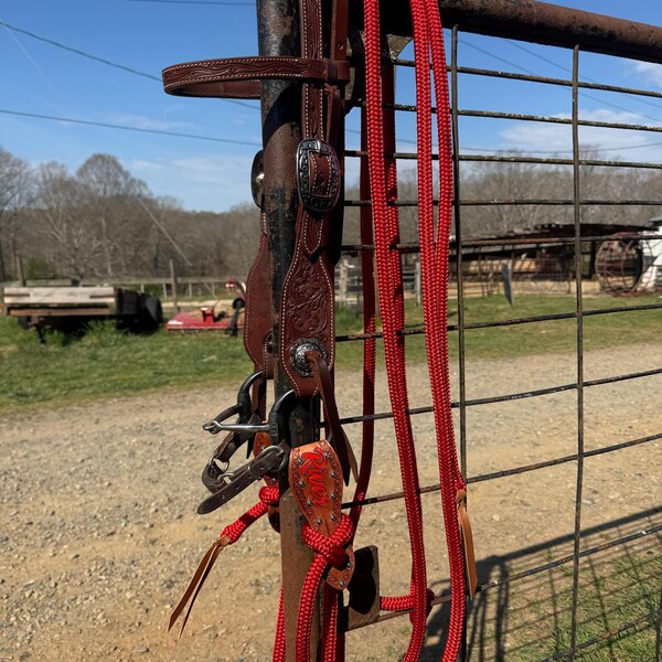 Mecate Reins & Slobber Straps - Custom Made to Order With Personalized ...