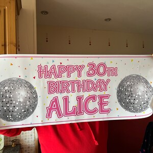 2 Personalised Gatsby Banners Any Name Any Age | Etsy UK