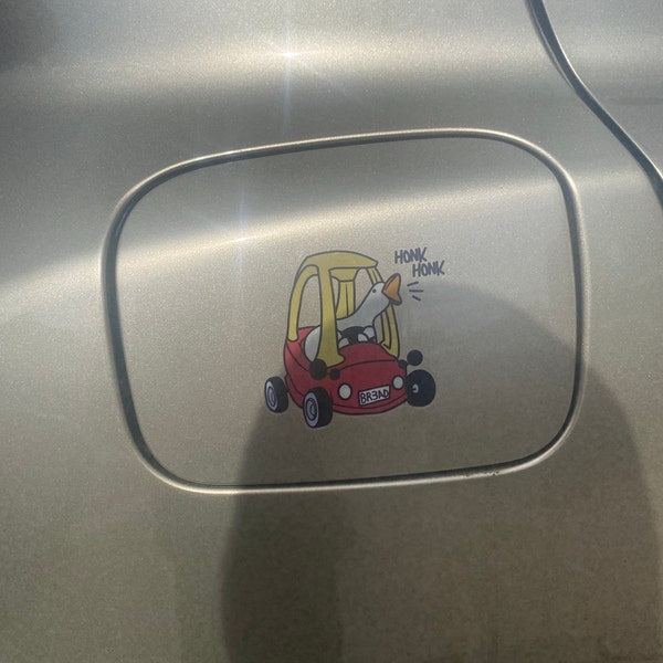 Goose Road Rage Transparent Vinyl Sticker// Meme Goose Sticker Vinyl ...