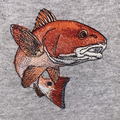 Redfish / Red Drum Embroidery Design - Etsy