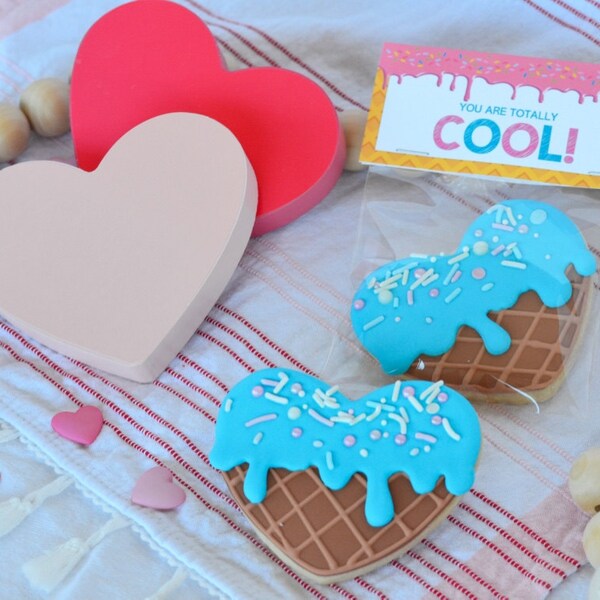 Printable Valentine You're Totally Cool Treat Bag Toppers, You're the ...