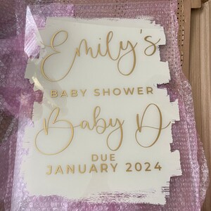 Personalised Wedding Menu & Place Name Custom Acrylic Placeholder Arch ...