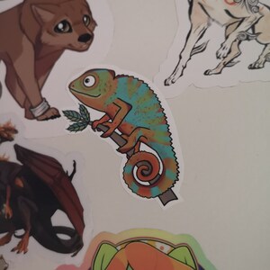 Chameleon Vinyl Sticker - Animal Lover - Zoology - Wildlife - Cute ...