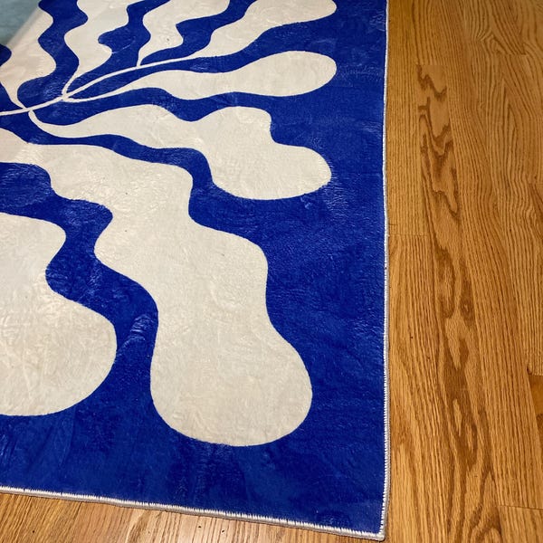 Morris Art Blue Historical Area Rug - William Lush Foliage Intricate ...