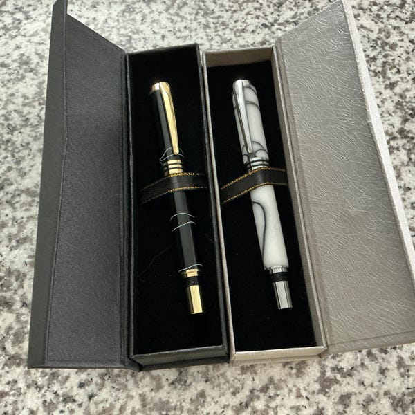 Cholla Wood Turn Pen Hand Crafted Custom Rollester Pen With Gold Epoxy ...