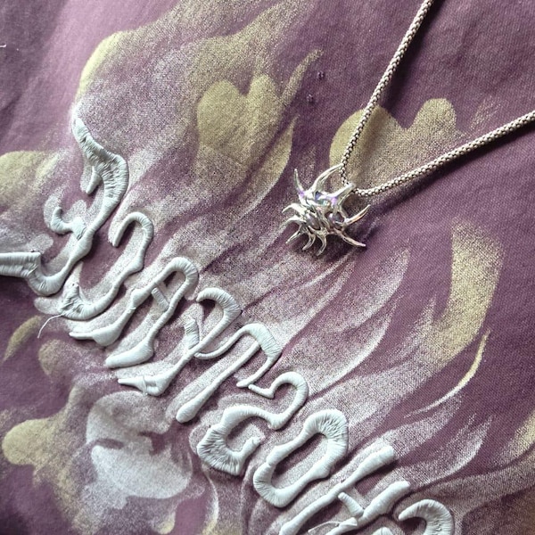 Y2k Grunge Cyber Spiky Heart Necklace, Goth Alt Jewelry, Statement ...