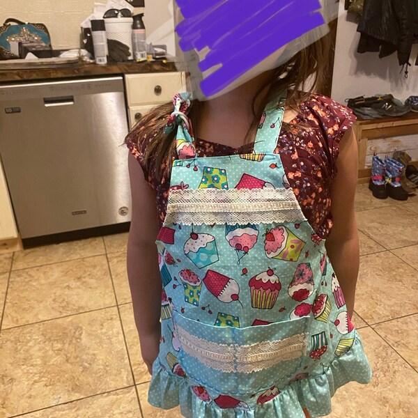 Italian Delight Apron, Multi Colored, 1940's Vintage Style, Reversible ...