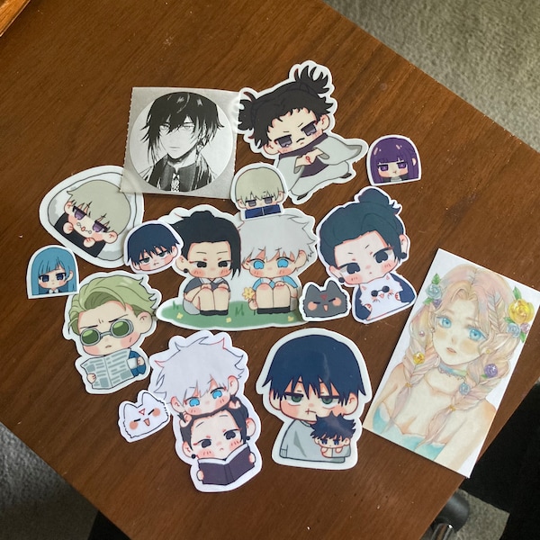 Satosugu Duo Anime Stickers | Cute | Laptop Sticker | Decals | Vinyl ...