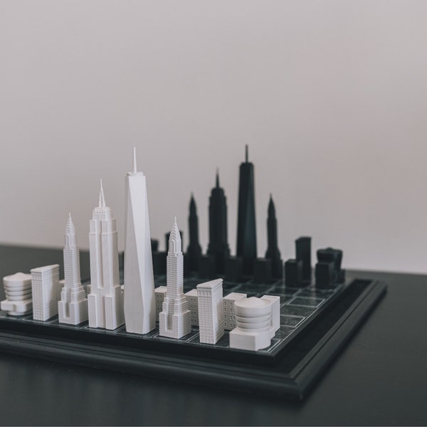 New York City Architectural Chess Set - Etsy