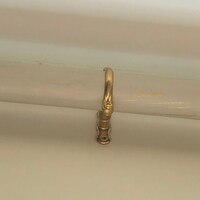 Solid Brass Pipe Mount Fixing Bracket Steam Punk Industrial Copper 1/2 ...