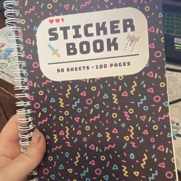 Reusable Sticker Book - 8x6" - 100 Pages - 50 Sheets - Etsy