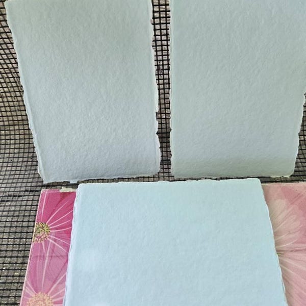 Light Sage Handmade Cotton Paper | Deckle Edge Paper 10 Sheets | 300gsm ...