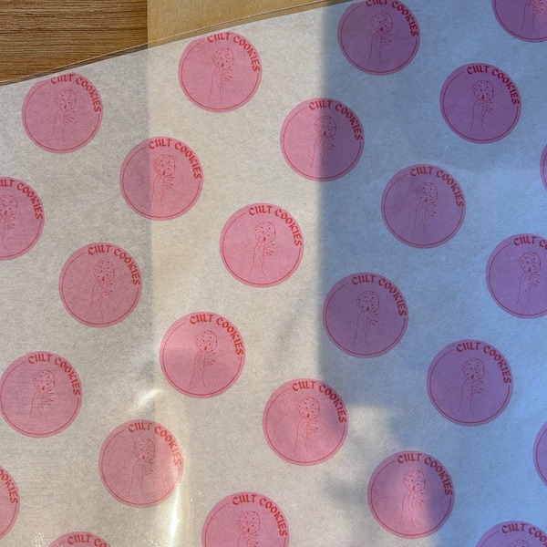 Custom Printed Greaseproof / Baking /food Safe Paper/personalised A3 ...