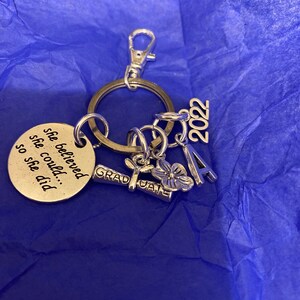 60th Happy Birthday Keyring With Initial Birthstone - Etsy