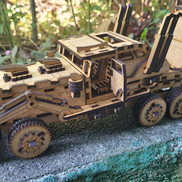 Armored Tanker Truck Laser Cut File, Dxf, Svg, Ai and Cdr, 3d Puzzle ...