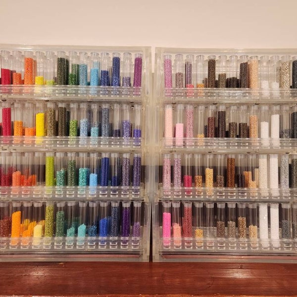 Bead Storage Solutions: Bead Pavilion Shelf for Round Tubes or Flip-top ...