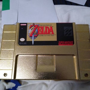 Legend of Zelda Game Case Cartridge Gold Platinum metal - Etsy