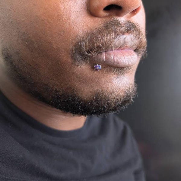 Implant Titanium Push in Threadless Nose Set ,L Bend Nose Stud ...