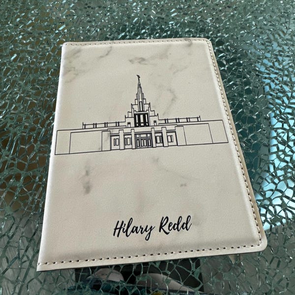Custom Etched LDS Temple Recommend and Temple Ordinance Organizer- the ...