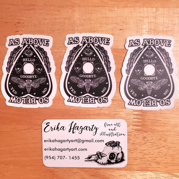 As Above so Below Holographic Sticker - Ouija Planchette Decal - Witchy ...