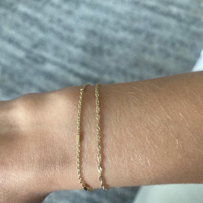 Two Delicate Bracelets Set, Dainty Bracelet Set, Two Minimalist ...