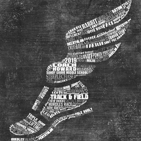 Track and Field Team Gift - PERSONALIZED - Track and Field Coach Gift ...