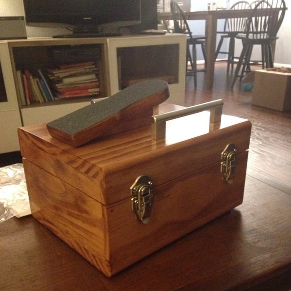 Cedar Elite Shoe Shine Box - Etsy