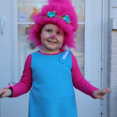 POPPY Costume Dress Girls Toddler Baby 9 12 18 24 Months 2T 3T 4T 5/6 ...