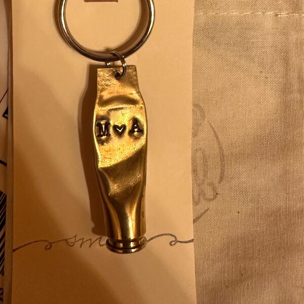 Bullet Keychain Hand Stamped Personalized Bullet Keychain Valentine's ...