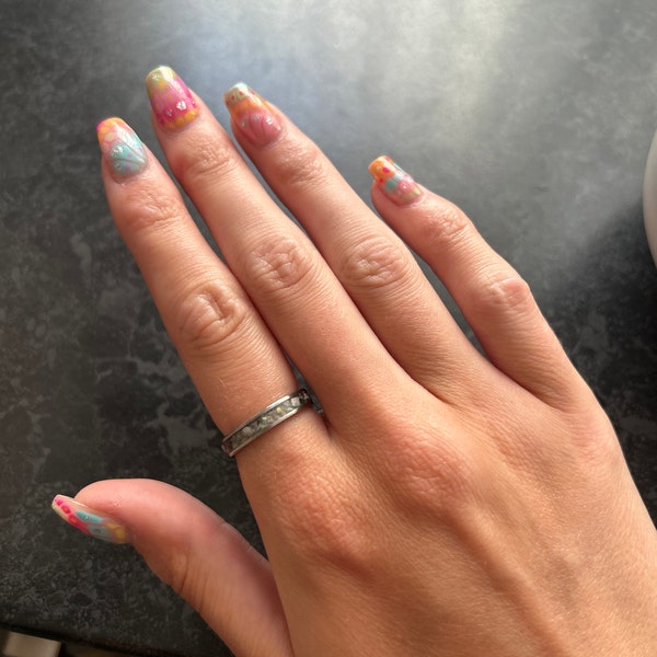 Teardrop Keepsake Memorial Ring - Ashes Keepsake Ring - Cremation Ash ...