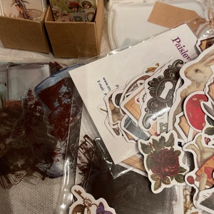 Embellishment Stickers Cute Animals Vintage Items & Fall | Etsy