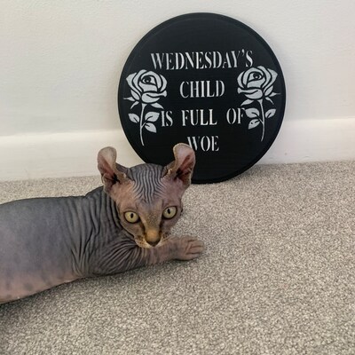 Gomez Addams Sign, Gothic Wall Art, Goth Decor, Home Decor, Macabre ...