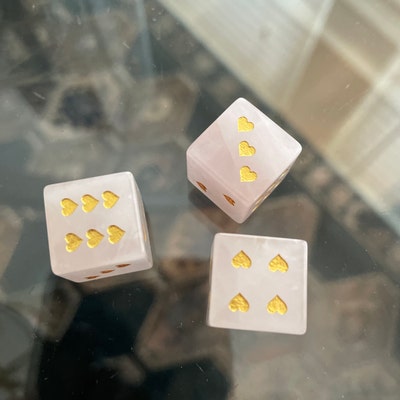 Heart D6 Die-six Sided 16mm D6 Dice-dnd D and D Dice Set-engraved D6 ...