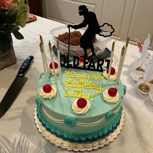 Funny Old Fart Birthday Cake Topper: Over the Hill - Etsy