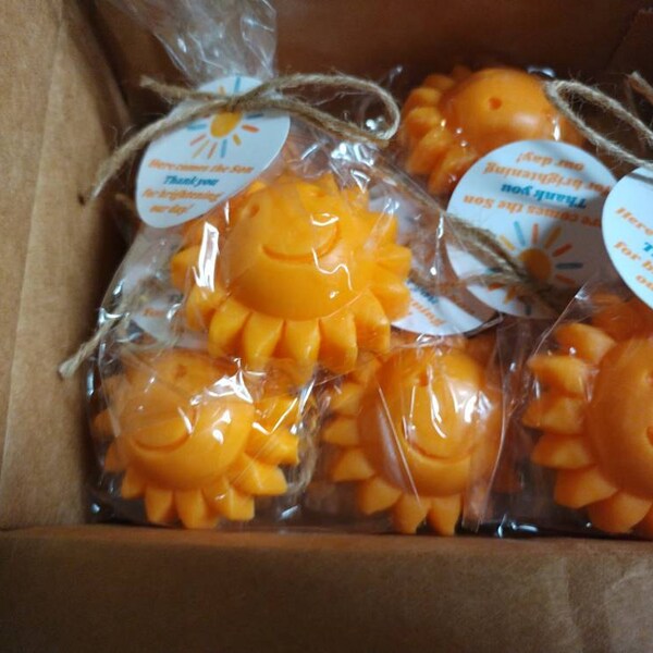 Sun Baby Shower Soap Favors Sunshine Soap Here Comes the Son Soap Baby ...