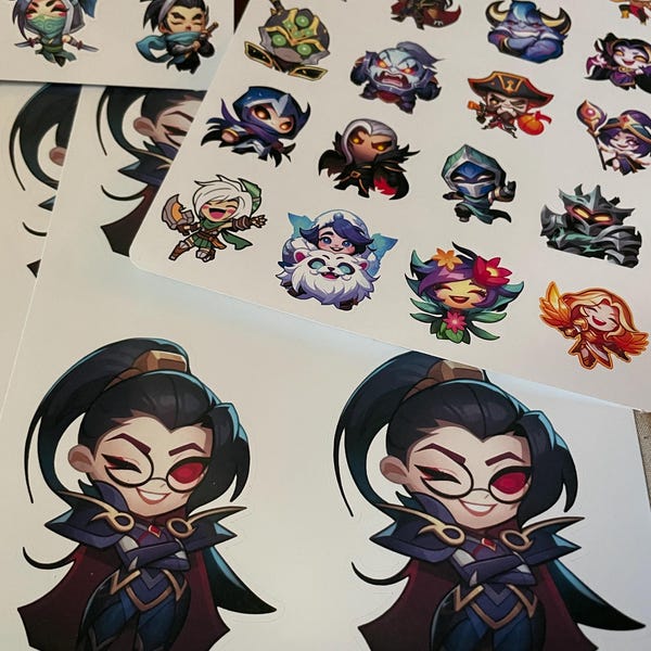 3 6pcs Demon Slayer Genya Sticker, Chibi Genya Stickers Kimetsu No ...