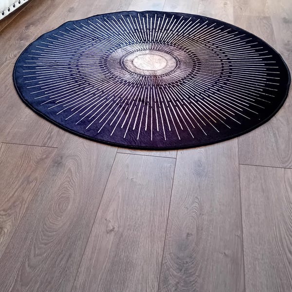 Wheel of the Year Rug, Pagan Wiccan Decor Rug, Round Rug, Zodiac Art ...