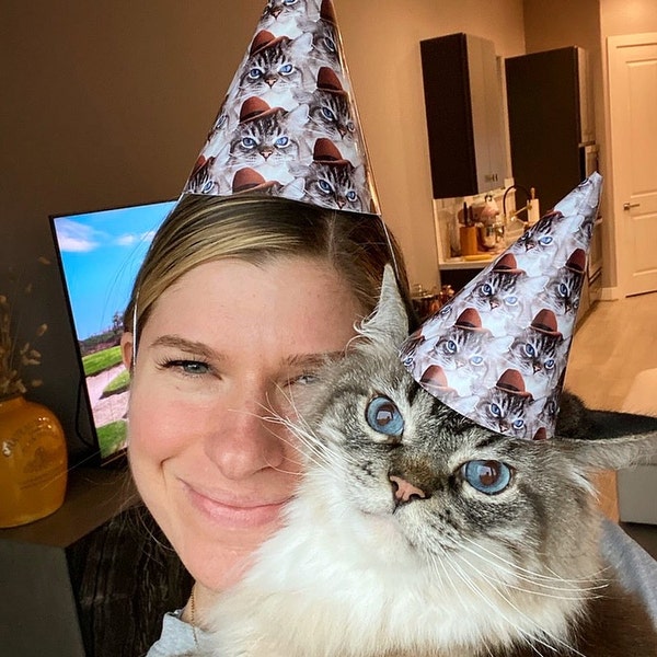 Custom Face Party Hat - Photo Party Hat - Personalized With Your Photo ...