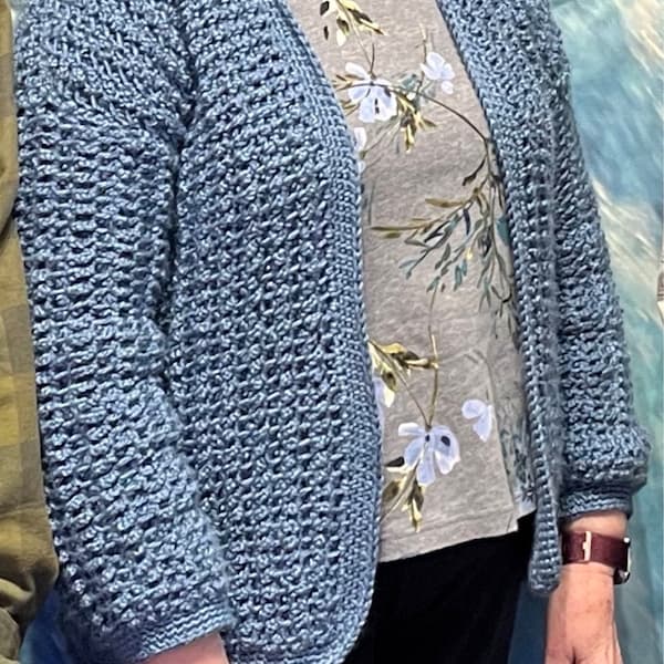 Snuggly Sofa Sweater, Crochet Pattern, English USA & Dutch, Hooded ...