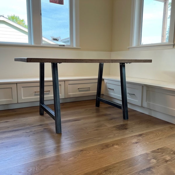 Metal A Frame Table Legs - Set of 2 - Modern Industrial Legs Made in ...